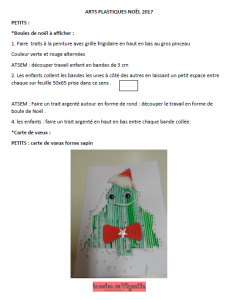 Arts plastiques Noël 2017 | La Mater de Vlynette