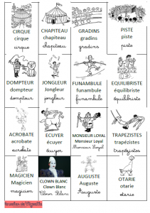 Mots croisés cirque | La Mater de Vlynette