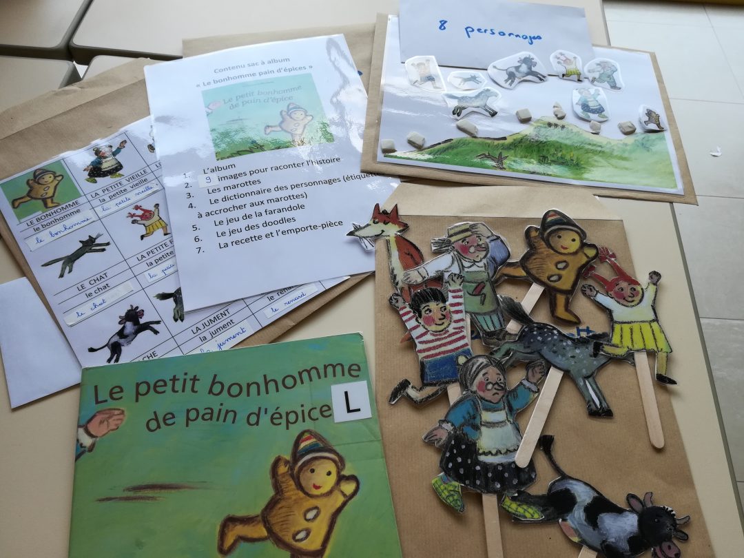 Le sac à album Le bonhomme pain d’épices | La Mater de Vlynette