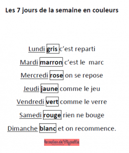 Poésies et chants rentrée des classes | La Mater de Vlynette