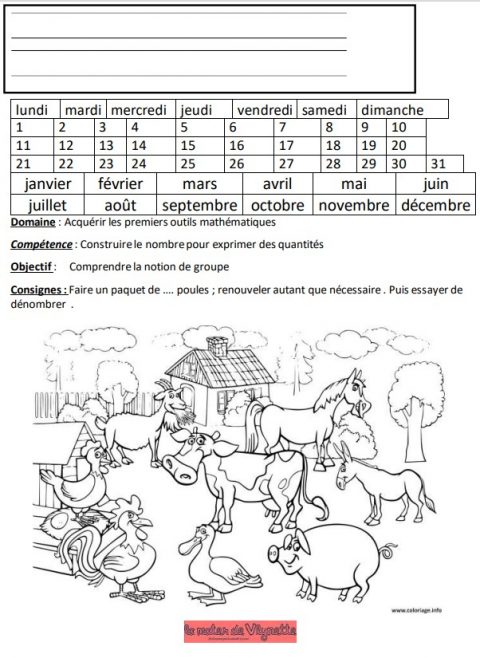 Fiches de travail La petite poule rousse | La Mater de Vlynette